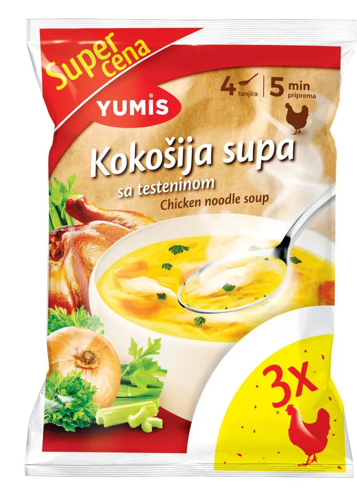 Yumis Kokošija supa 40g, 3 komada