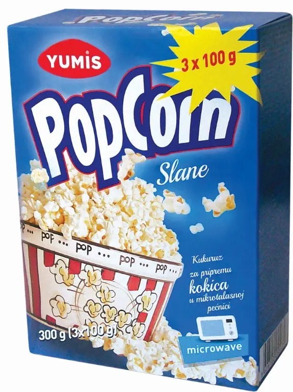 Yumis Kokice za mikrotalasnu, 3 komada, 300g