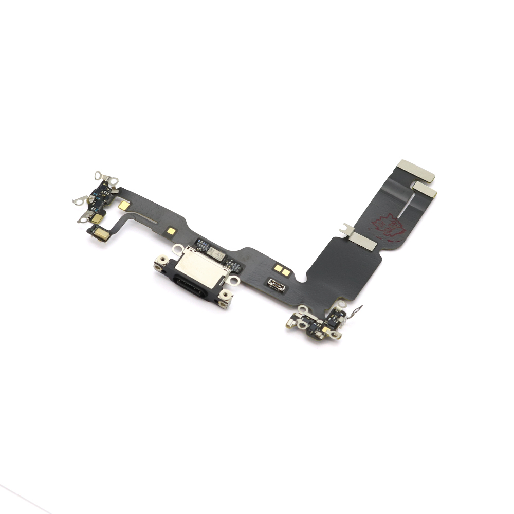 Flet kabl - iPhone 15 Plus + konektor punjenja crni (MS)