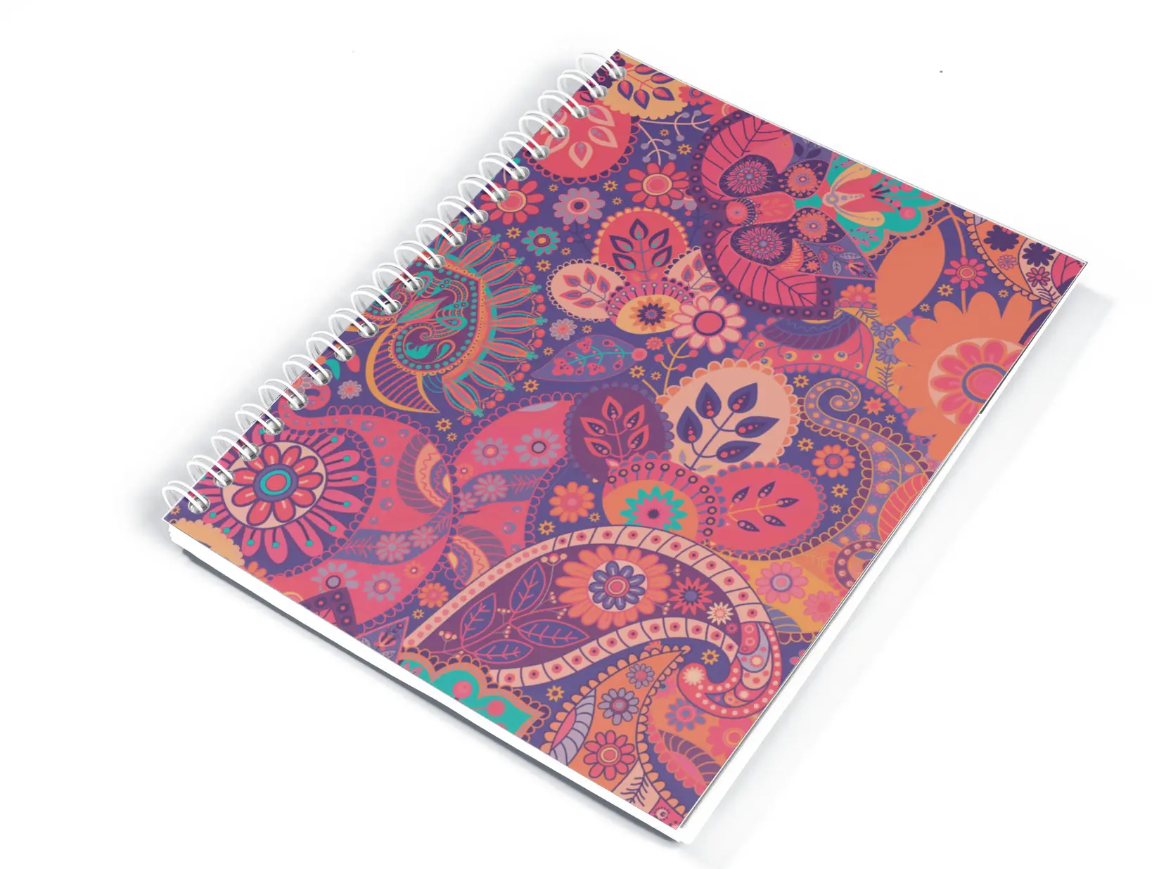 Sveska sa spiralom Mandala Mix A5 100 listova, Roze