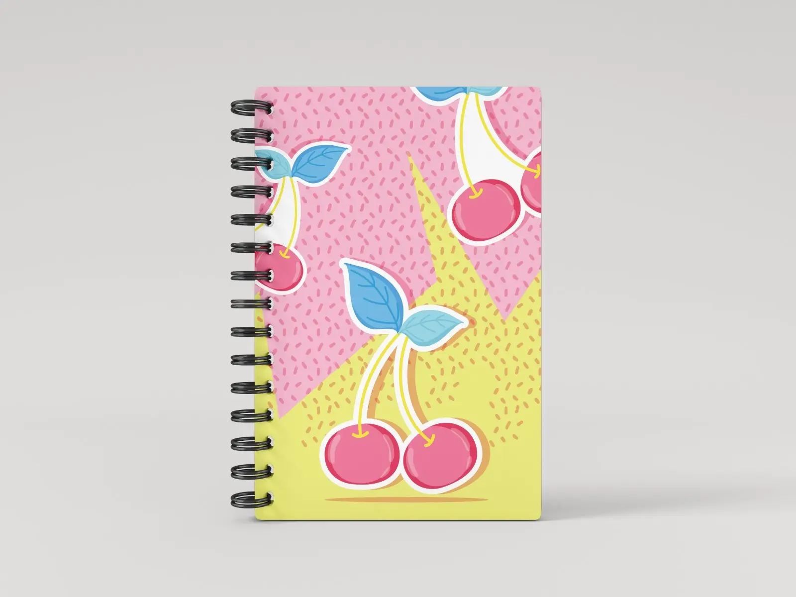 Sveska sa spiralom PASTEL A5 100 listova karo Trešnje