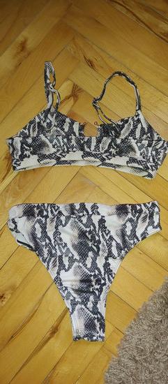 Shein dvodelni kupaci zmijski print nov S