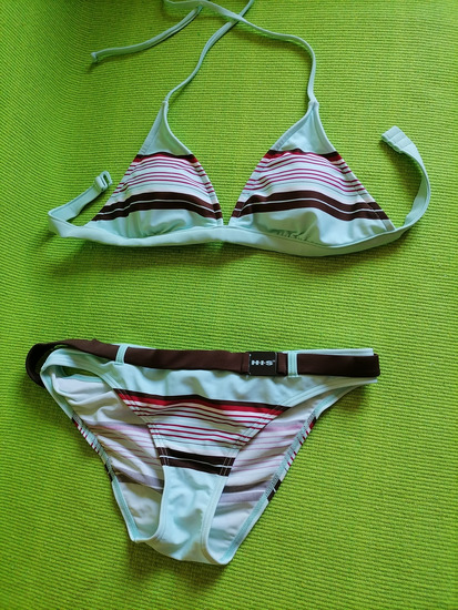 NOV dvodelni prugasti kupaći
