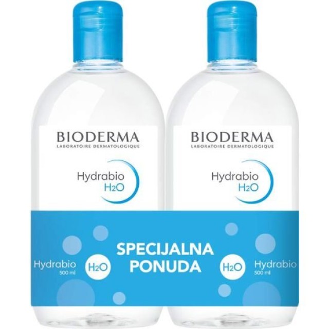 Bioderma Hydrabio H2O micelarna voda 2x500ml Promo Set