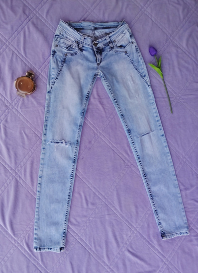 SALSA JEANS svetle skinny farmerke sa prorezima