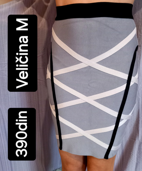 Suknja kao Herve Leger siva M/38