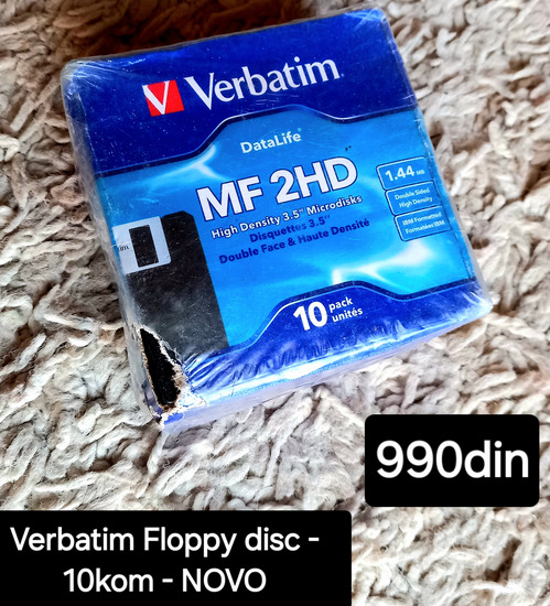 Verbatim Flopi disk MF HD 3.5" 10kom - NOVO