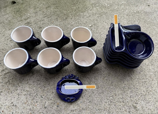 Vintage ☕️ Coffee ☕️ Saucer/Ashtray i (Rare)