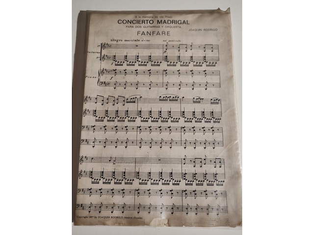 Concierto Madrigal - Fanfare