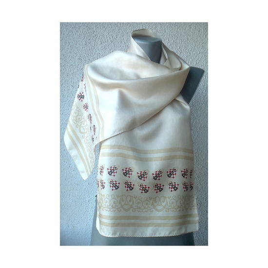 šal navijački svileni 140x35 cm HNS