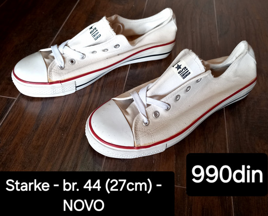 Muške patike starke bele br. 44 - NOVO