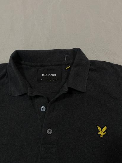 Lyle&scott original muska majica tamnosiva