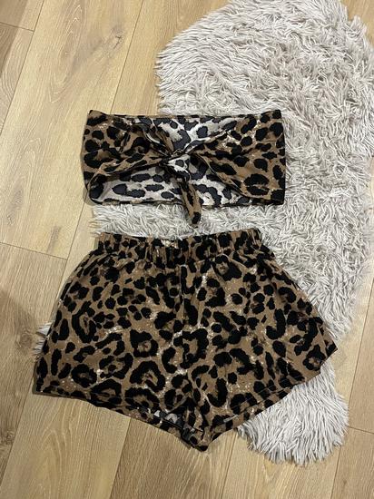 Leopard print set (S-XS)