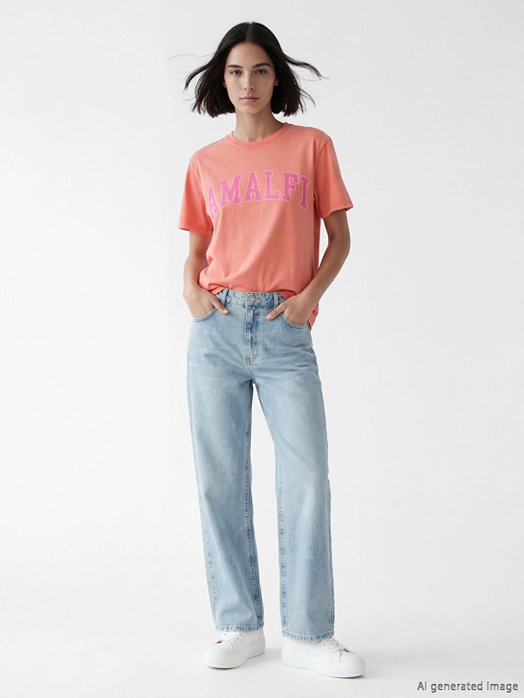 LCW Vision Oversize 100% Pamučna Ženska Majica