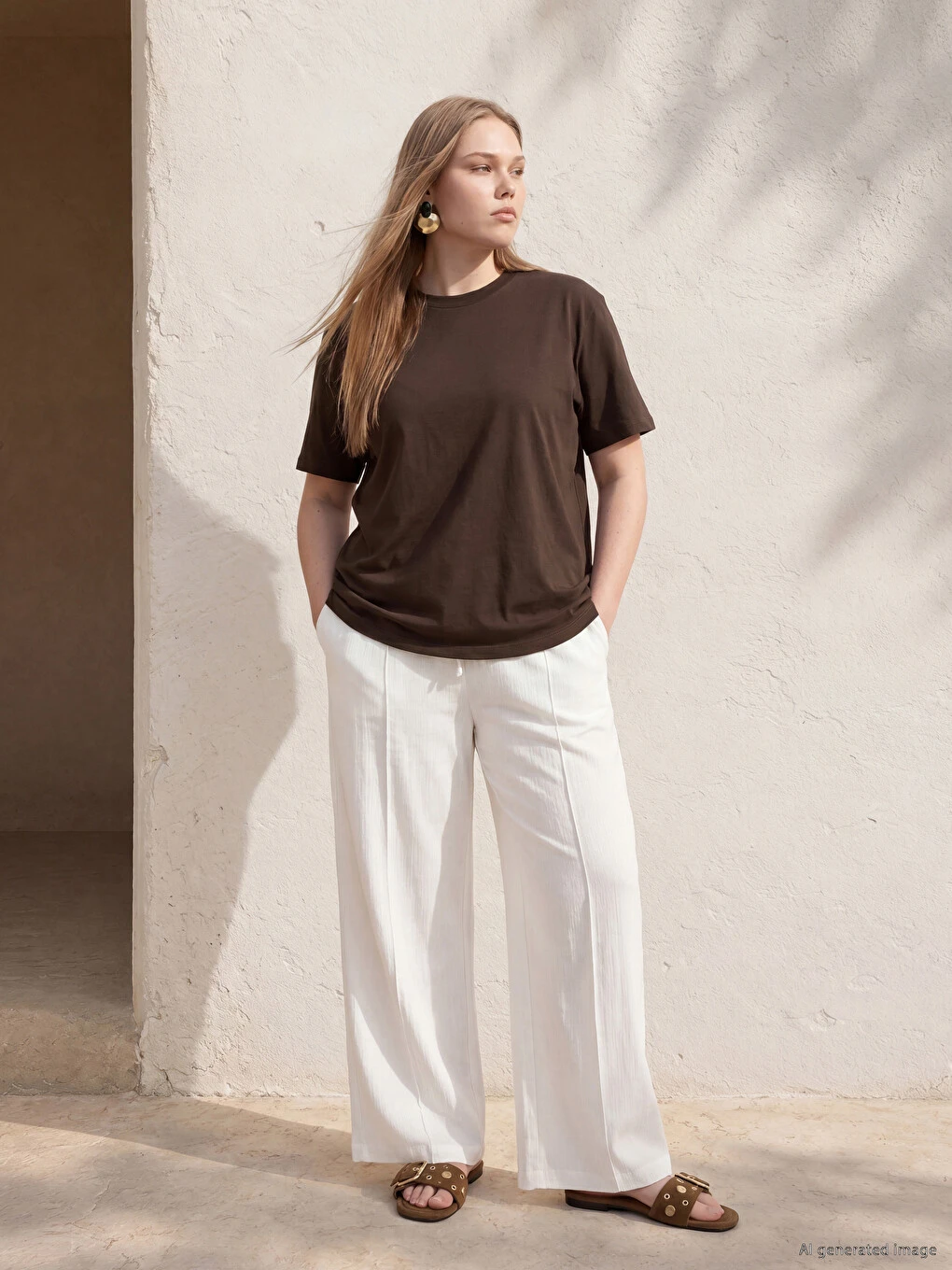 LCWAIKIKI Curve Plus Size 100% Pamučna Ženska Majica
