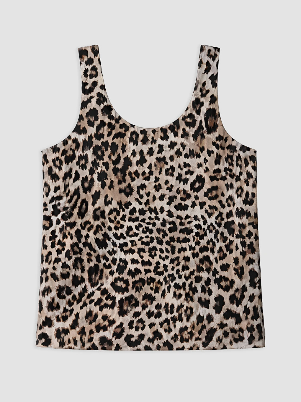 LCWAIKIKI Classic U Izrez Leopard Print Bez Rukava Bluza