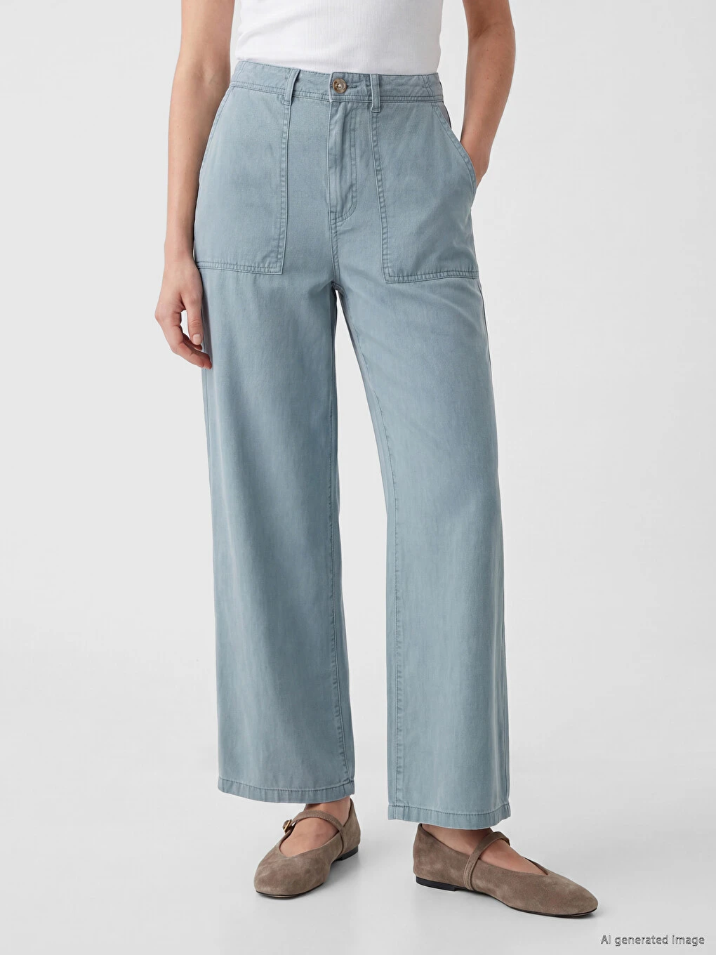 LCW Jeans Ženske Farmerke Visokog Struka Širokih Nogavica
