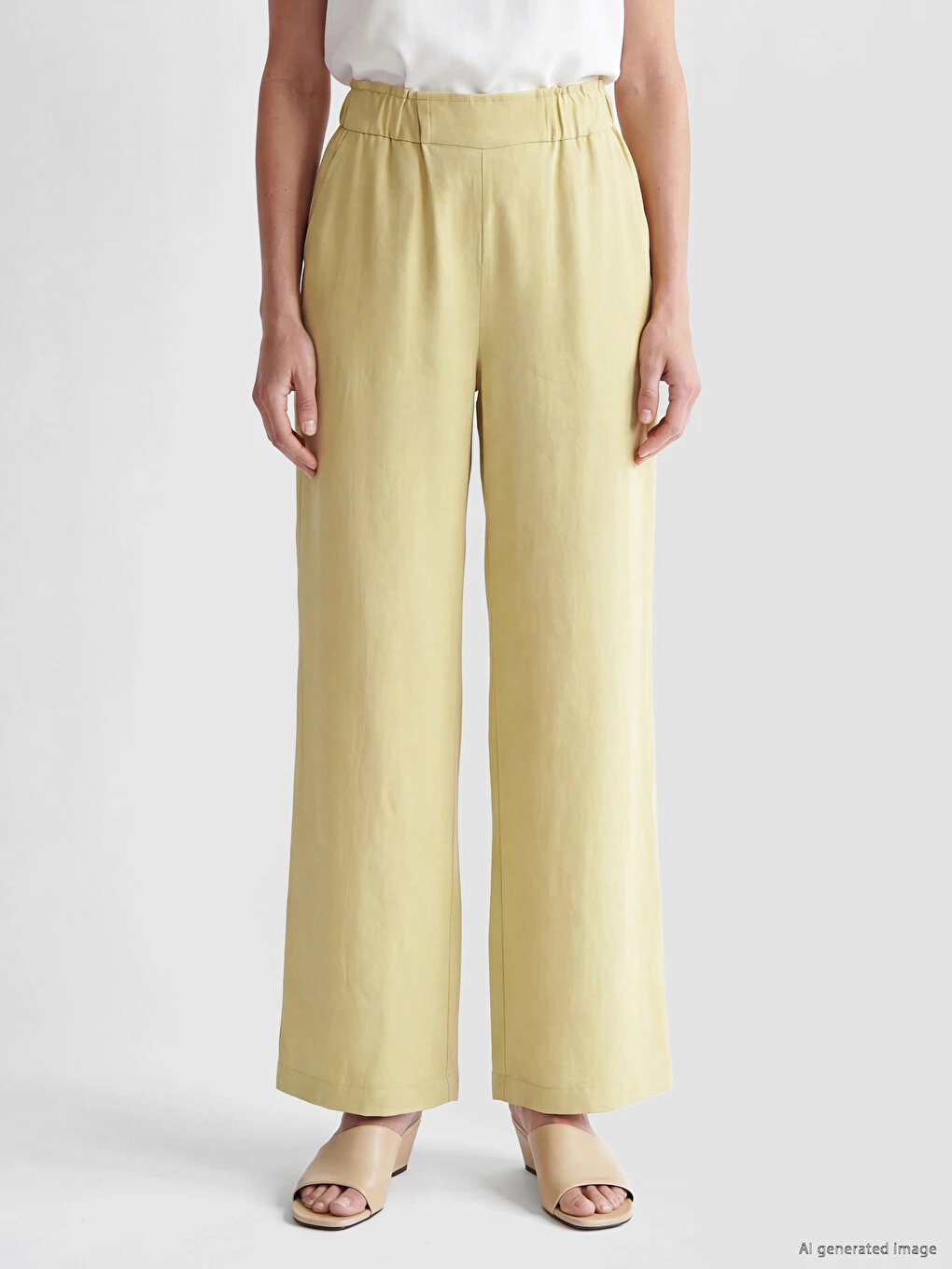 LCW EVERYDAY Ženske Pantalone Od Mešavine Modala Sa Elastičnim Strukom