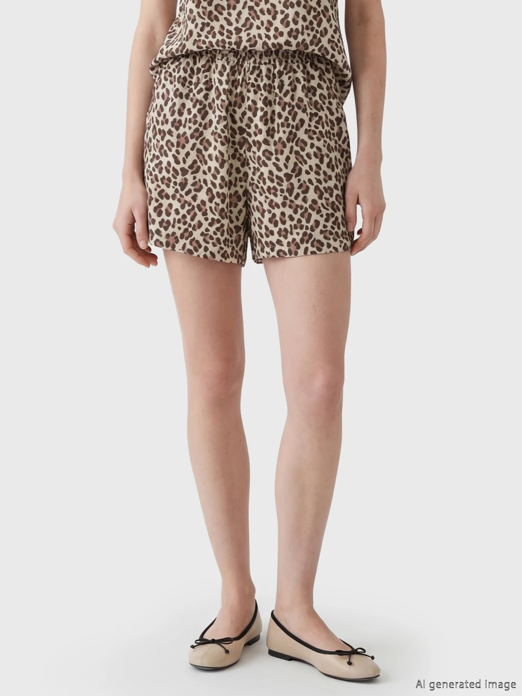 LCW Comfort Ženski Šorts Sa Leopard Printom