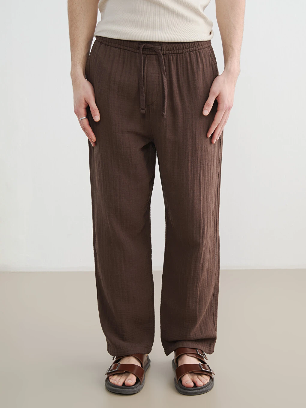 XSIDE Muške Muslin Pantalone Opuštenog Kroja