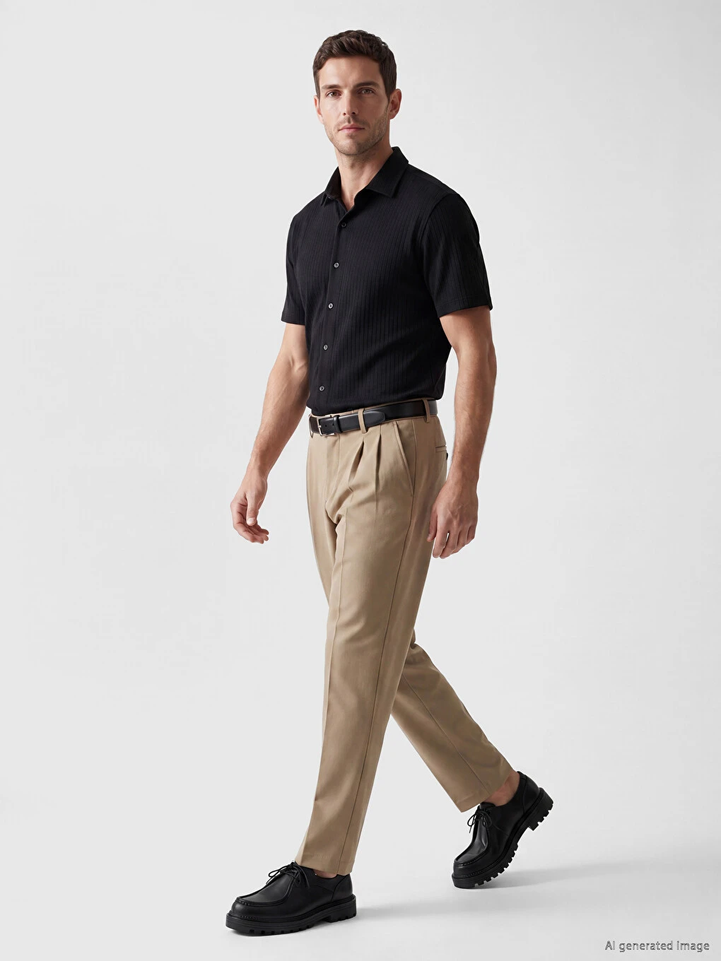 LCW BUSINESS Slim Fit Muška Teksturirana Košulja