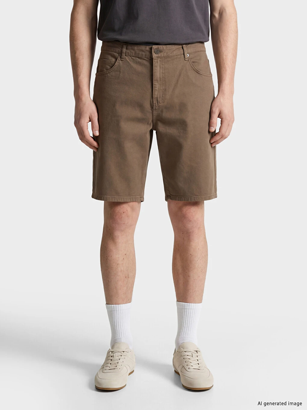XSIDE Muški Šorts Od Gabardina Regular Kroja