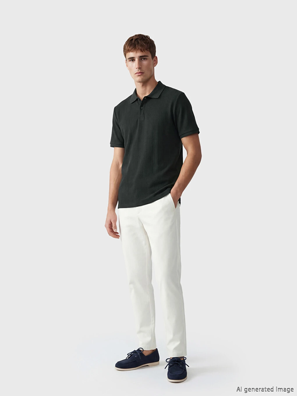 LCW Vision Muška Prugasta Polo Majica