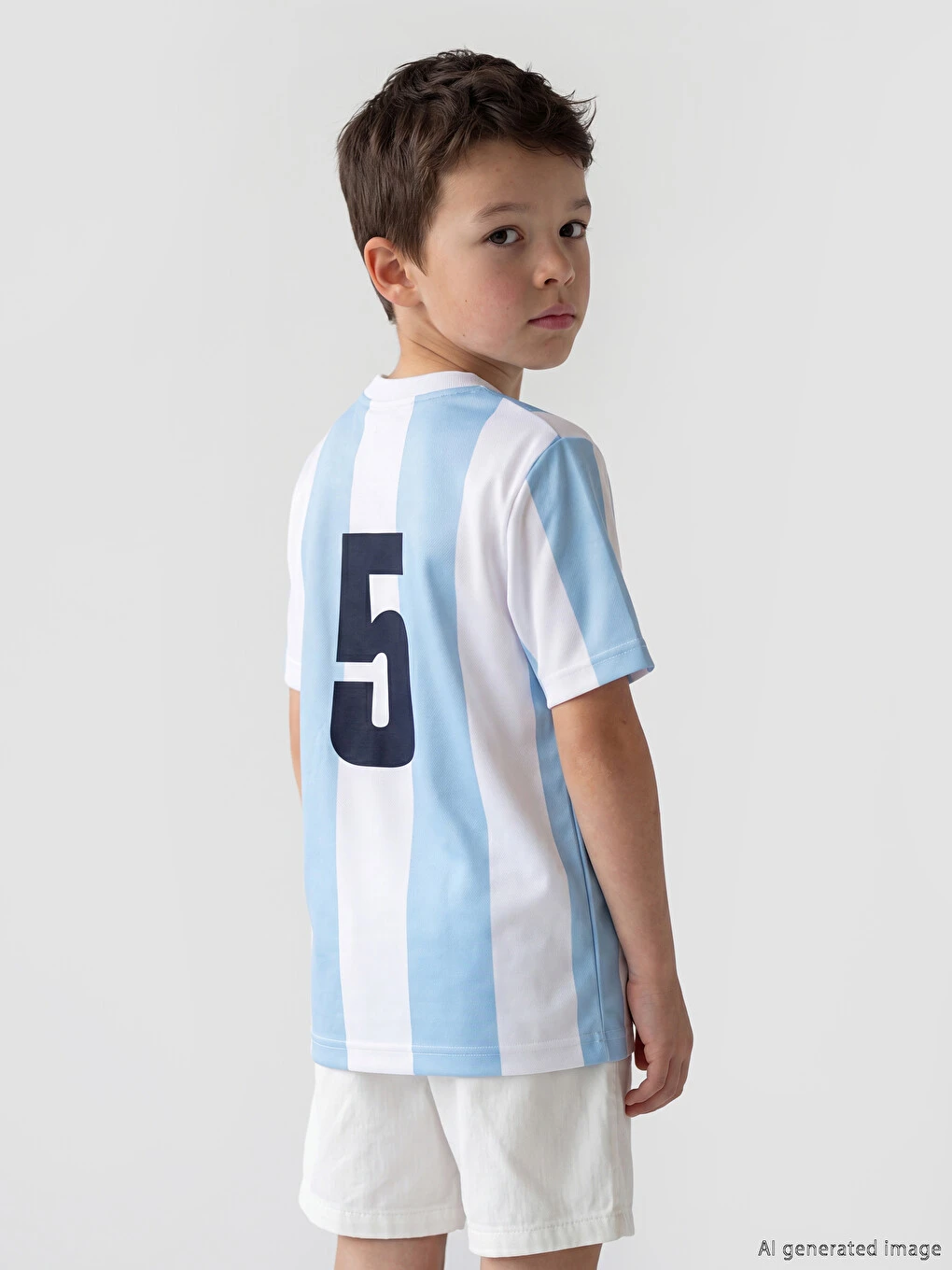 LCW Kids Dečija Majica Sa V Izrezom Argentina Sa Štampom