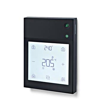 Control unit with Display, sensors for temp, humidity, CO2
black, QMX6.P74-1BSC