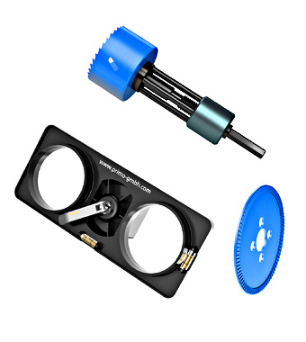 Bohr-Fixx and drilling template set 74 mm