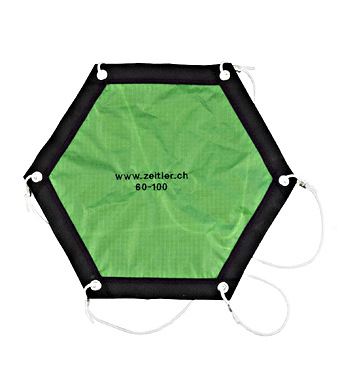 Pulling parachute, green, Ø 60–100 mm, for EZ100 & EZ300