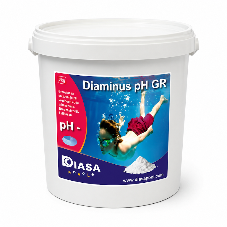 Hemija za bazene D Pool pH minus granule 8kg