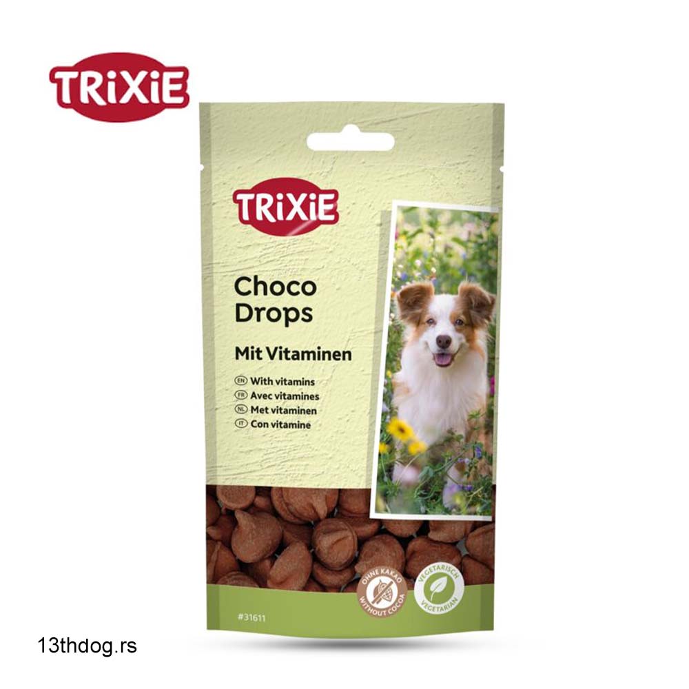 Trixie Poslastica za Pse, ChokoDrops - 75g, #31611