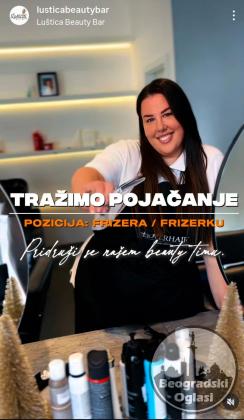 Tražimo pojačanje na poziciji frizera, lokacija Luštica Bay