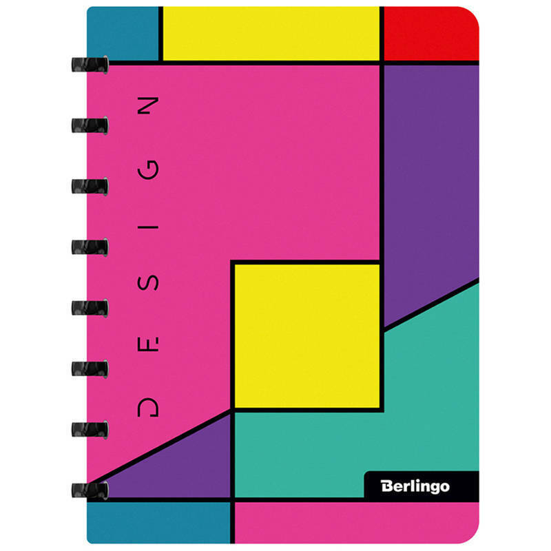 SVESKA SPIRALA DOPUNJIVA A5 80 LISTOVA COLOR BLOCK BERLINGO