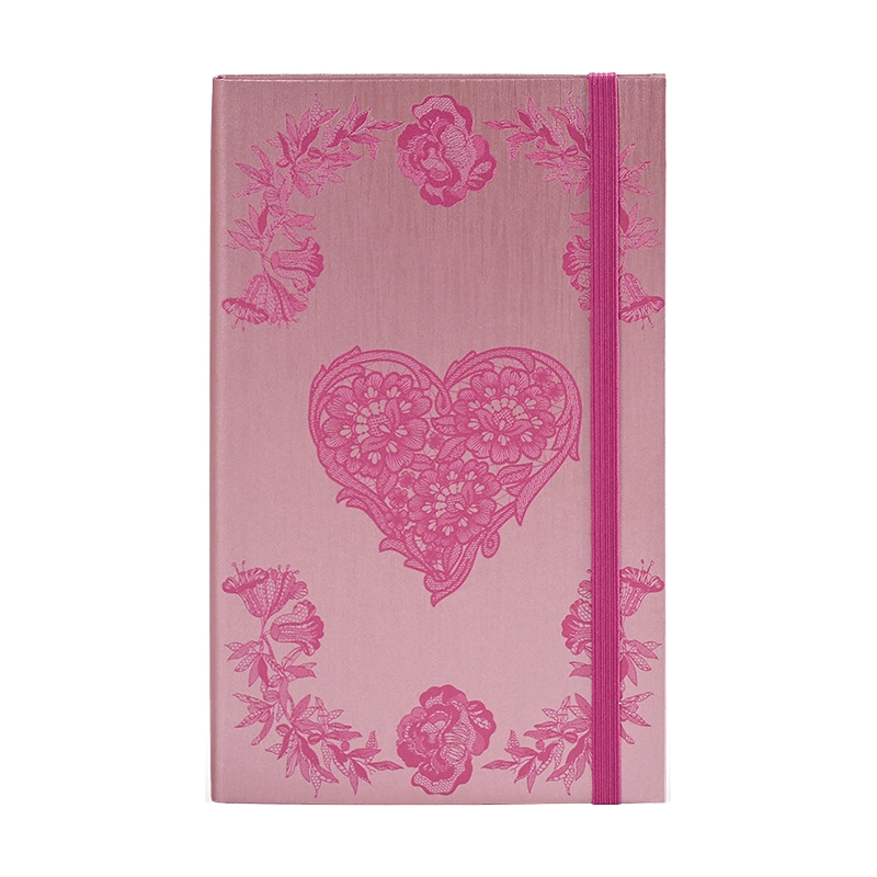 NOTES 13X21CM LINIJE 192STRANE S GUMICOM LACE HEART FSC CASTELLI 0QO4LD-172