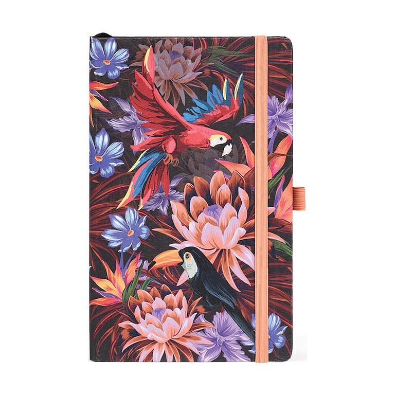 NOTES 13X21CM TAČKE 192STRANE S GUMICOM EDEN WILD GARDEN FSC CASTELLI 0QOBIE-004