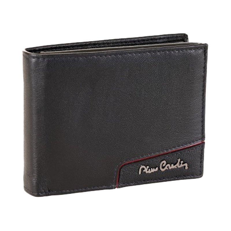 NOVČANIK KOŽNI MUŠKI PIERRE CARDIN 8806TILAK105BLKRED CRNO-CRVENI