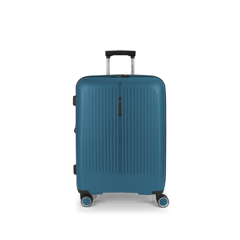 KOFER SREDNJI PROŠIRIVI 45X65X27/30CM BROOKLYN 70/77,8 L-3,4 KG GABOL TIRKIZ