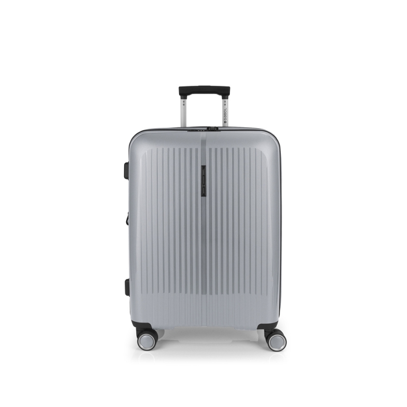 KOFER SREDNJI PROŠIRIVI 45X65X27/30CM BROOKLYN 70/77,8 L-3,4 KG GABOL SREBRNA