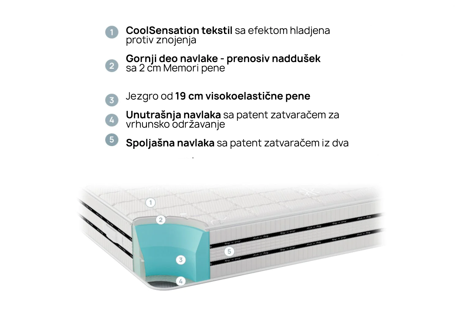 Dušek Cool Comfort od iSleep 160/200
