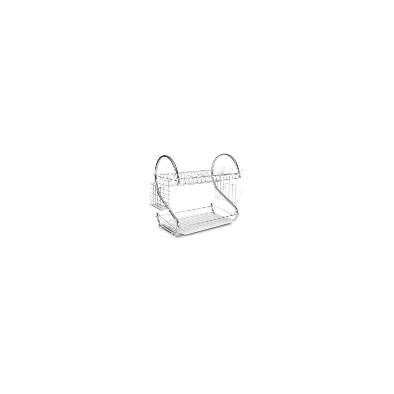 OCEDJIVAČ ZA SUDOVE R53000H 2 NIVOA HROMIRAN 40X25X39CM
