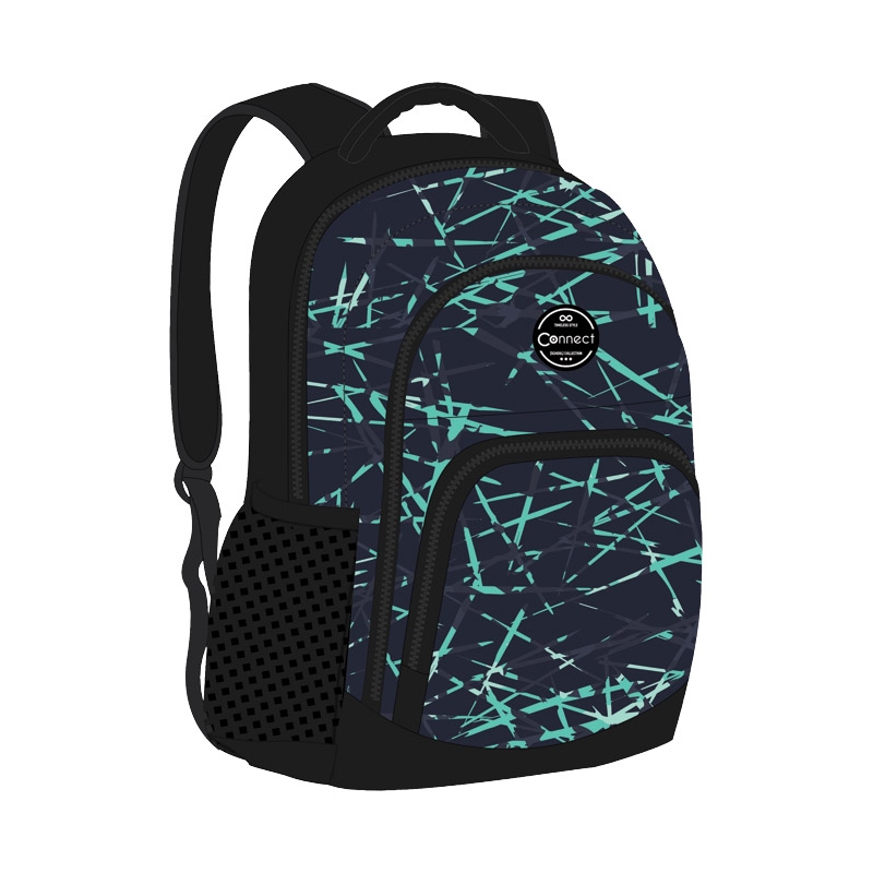 RANAC ĐAČKI MONOCHROME MESH BRAVE CONNECT 39211 CRNO-ZELENI