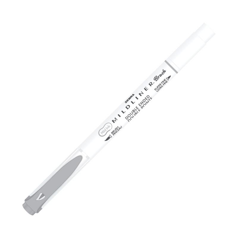 FLOMASTER OBOSTRANI 0,5/4MM MILDLINER BRUSH&MARKER ZEBRA 79110 SIVI