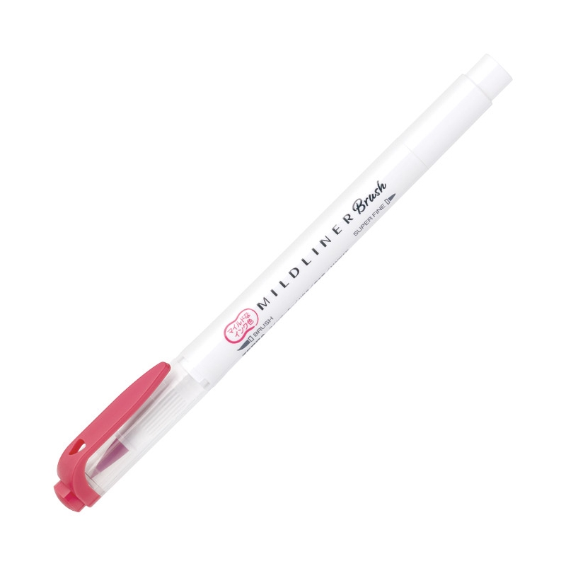 FLOMASTER OBOSTRANI 0,5/4MM MILDLINER BRUSH&MARKER ZEBRA 79130 CRVENI