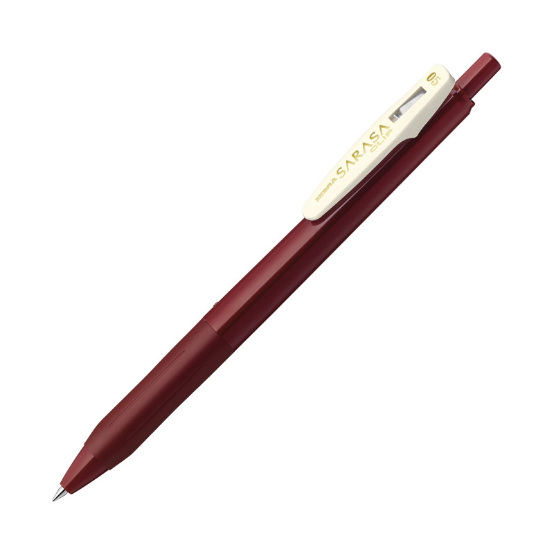 ROLER GEL 0,5MM SA GUMENIM GRIPOM (ULOŽAK BORDO) SARASA CLIP VINTAGE ZEBRA 69313 BORDO