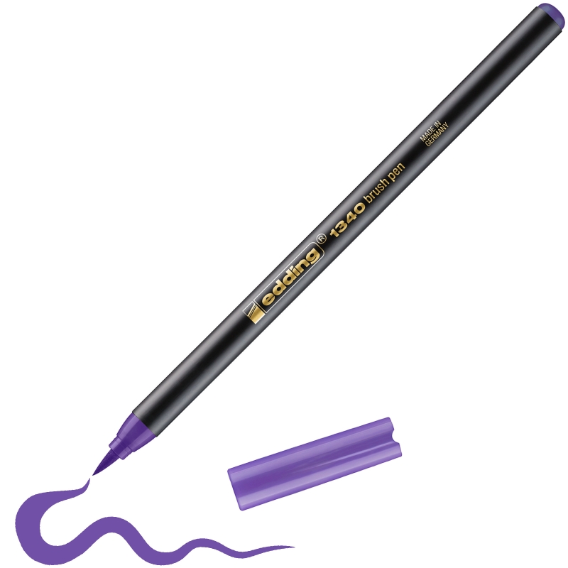 BRUSH FLOMASTERI E-1340, 1-3 MM EDDING LJUBIČASTA