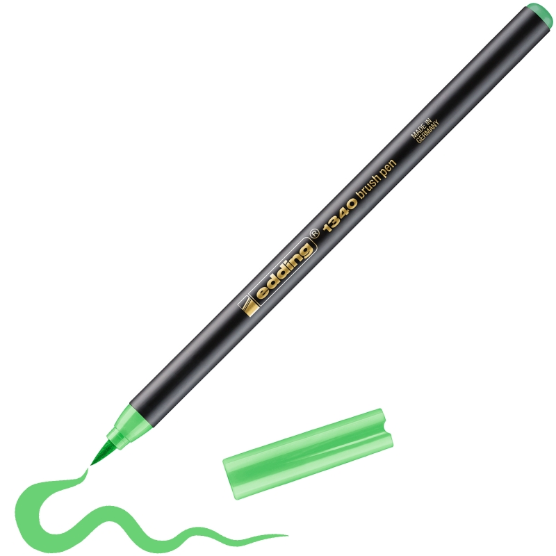 BRUSH FLOMASTERI E-1340, 1-3 MM EDDING SVETLO ZELENA