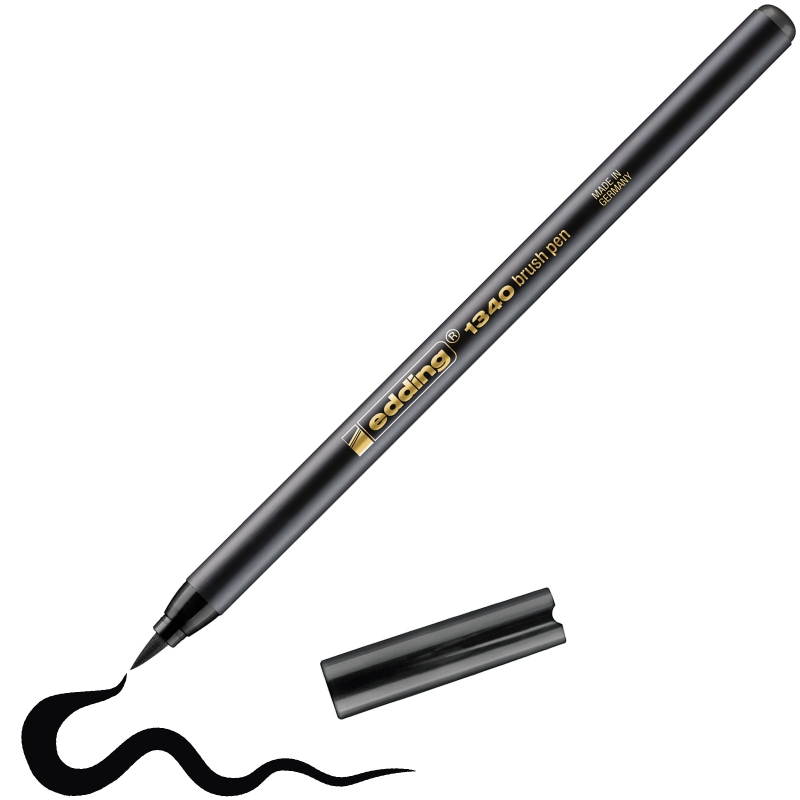 BRUSH FLOMASTERI E-1340, 1-3 MM EDDING CRNA