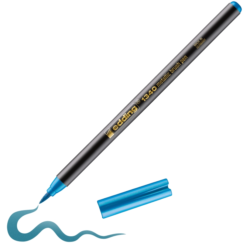 BRUSH FLOMASTERI E-1340, 1-6 MM METALIK EDDING PLAVA